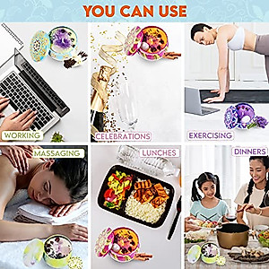 Pack of 4 beautiful rose quartz crystal infused scented soy candles with wooden and marble holders | Birthday gift set for women | aromatherapy and medidation candles