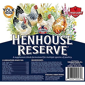Kalmbach Feeds Henhouse Reserve Supplement Treat Block for Chickens, 20 lb