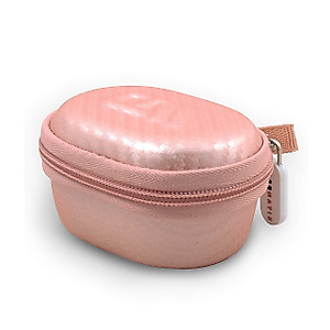 Casematix Rose Gold Earbud Case Compatible with Samsung Galaxy Buds Live or Buds+ True Wireless Earbuds Bluetooth, Clip On Carabiner Impact Protection