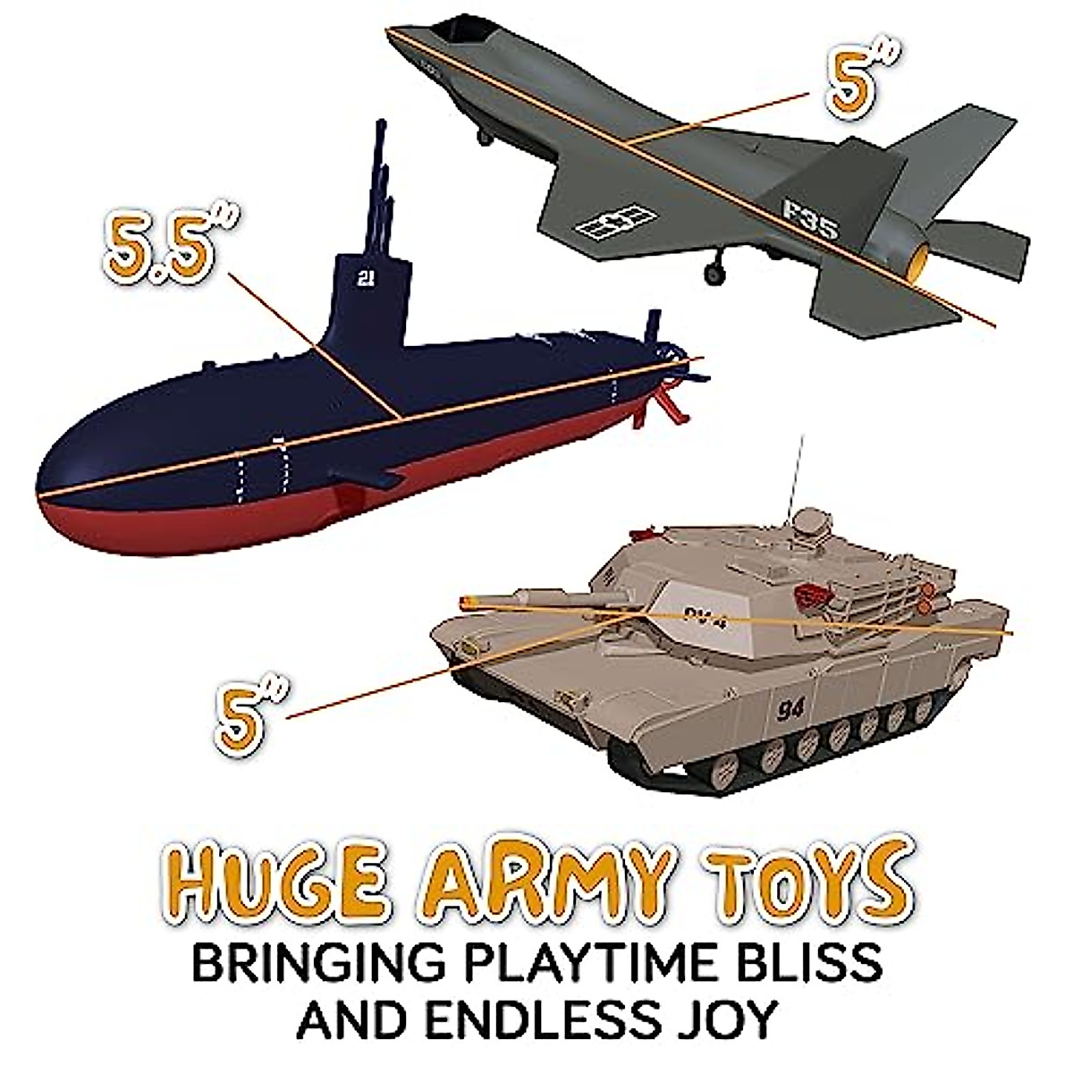 SplashEZ Mold Free Bath Toys for Kids & Toddlers, Sealed No Hole Baby Bath Toys, Soft Durable Military Set, Float on Water, No Mold Design for Shower Tub Pool, Infant Babies Ages 0-1-3-6-12-18 Mo