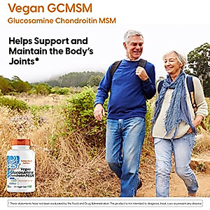 Doctor's Best Vegan Glucosamine Chondroitin MSM, Joint Health, Hair, Skin & Nails