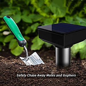 Winpest Snake Away Repellent Safe for Dogs, Solar Powered Snake Repellent for Yard, Get Rid of Snakes Snake Gone - 2 Pack