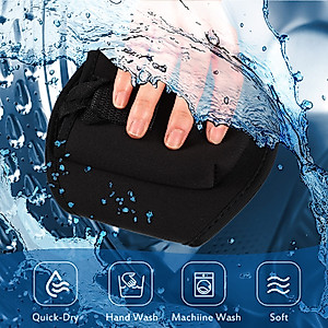 Jexine Mic Belt Pack Wireless Microphone Belt with Anti Dropping Strap, Neoprene Microphone Holder Sweat Absorbent Belt Waistband Bag for Vertical Mic Fitness Instructor Speaker Theatre (8 Pack)