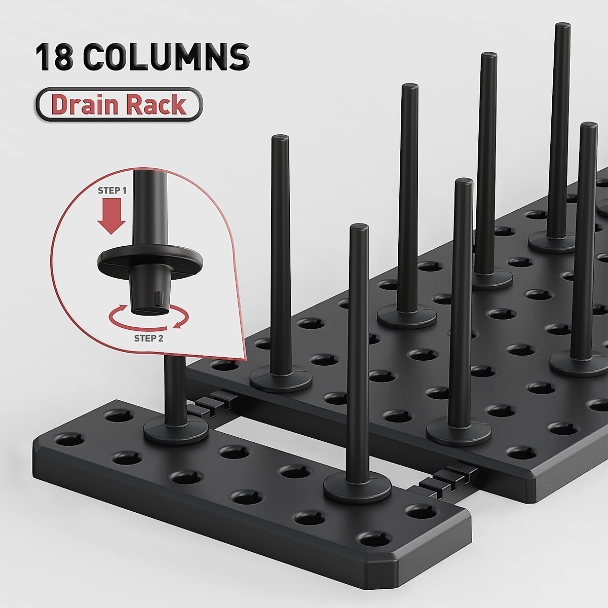 AEARY Pegboard Drawer Organizer for Kitchen Cabinet, Plate Organizers ...