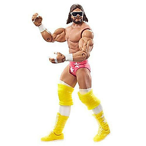 WWE Wrestlemania Moments Macho Man Randy Savage 6 inch Action Figure Ring Cart with Rolling WheelsCollectible Gift for WWE Fans Ages 6 Years Old and Up