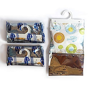 DampRid Pure Linen Hanging Moisture Absorber, 3 Pack, For Fresher, Cleaner Air in Closets