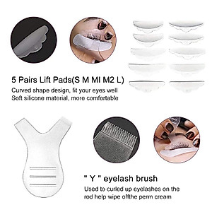 2024 Upgraded Lash Lift Kit, Eyelash Perm Kit, Professional Curling Lash Extension kit, Semi-Permanent Curling Perming Wave Suitable for Salon & Home Use