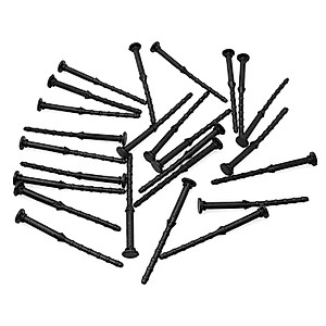 ZRM&E 25pcs 67mm Screw Pin Rivet Rubber Screw for Fan with Closed Screw Mount Silicone Screws Noise Reduction Equipment, Black