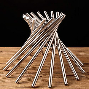 Nicunom Stainless Steel Rotation Fruit Bowl, Foldable Rotation Fruit Basket, Modern Countertop Fruit Basket Holder, Unique Design Decorative Fruit Stand Kitchen Storage, Silver