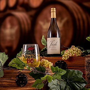 IT'S A SKIN Christmas Wine Glasses Funny Stemless Wine Glass with Funny Saying for Women. Wine Gifts for Women Santas Favorite Ho.