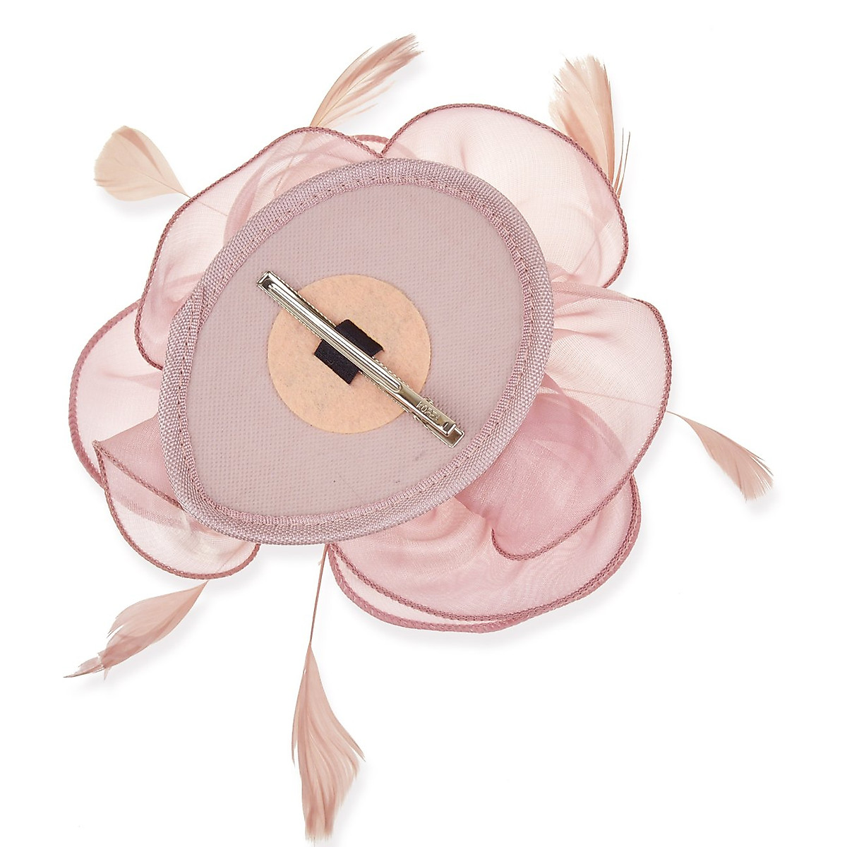 DRESHOW Fascinators Hat Tea Party Headwear Ribbons Feathers on a Headband and a Clip for Girls and Women