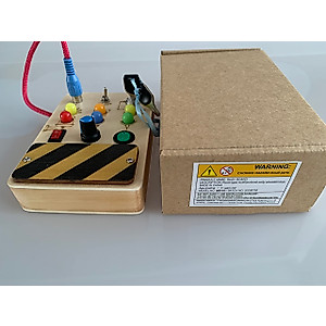 POLKRANE Busy Board with LED Light, Sensory Toys for Toddlers 1-3, Montessori Toys with Toggle Switch, Travel Toys for Educational Toddler Activities for 1 2 3 4 Year Old Boys & Girls