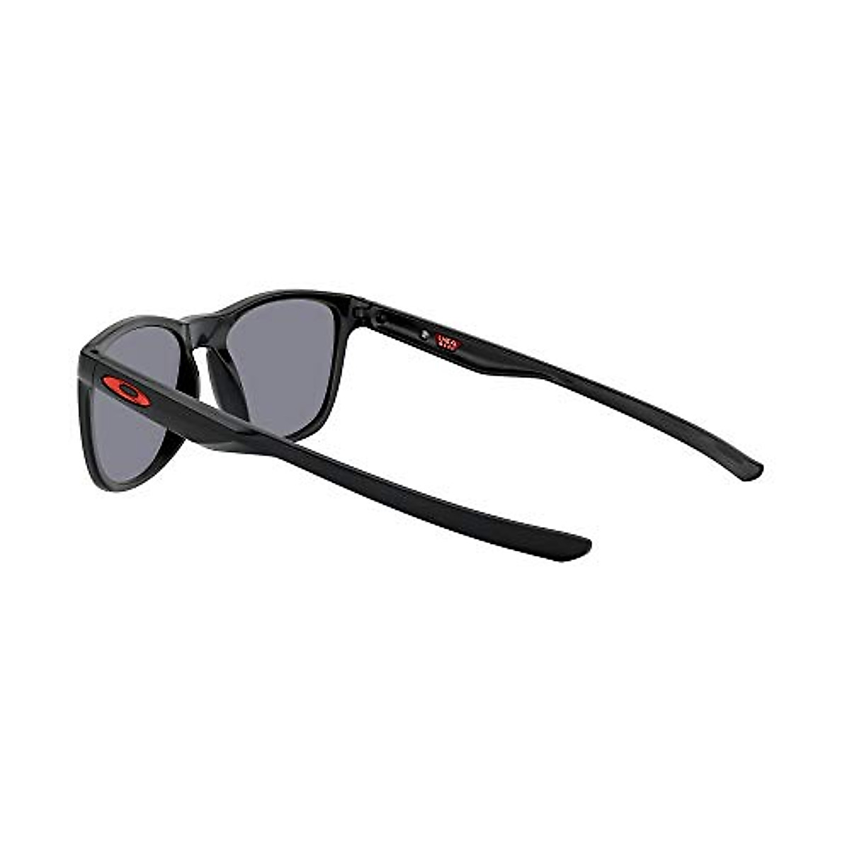 Oakley Men's OO9340 Trillbe X Rectangular Sunglasses, Polished Black/Ruby Iridium, 52 mm