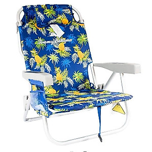 Tommy Bahama Backpack Cooler Beach Chairs - Blue Pineapple