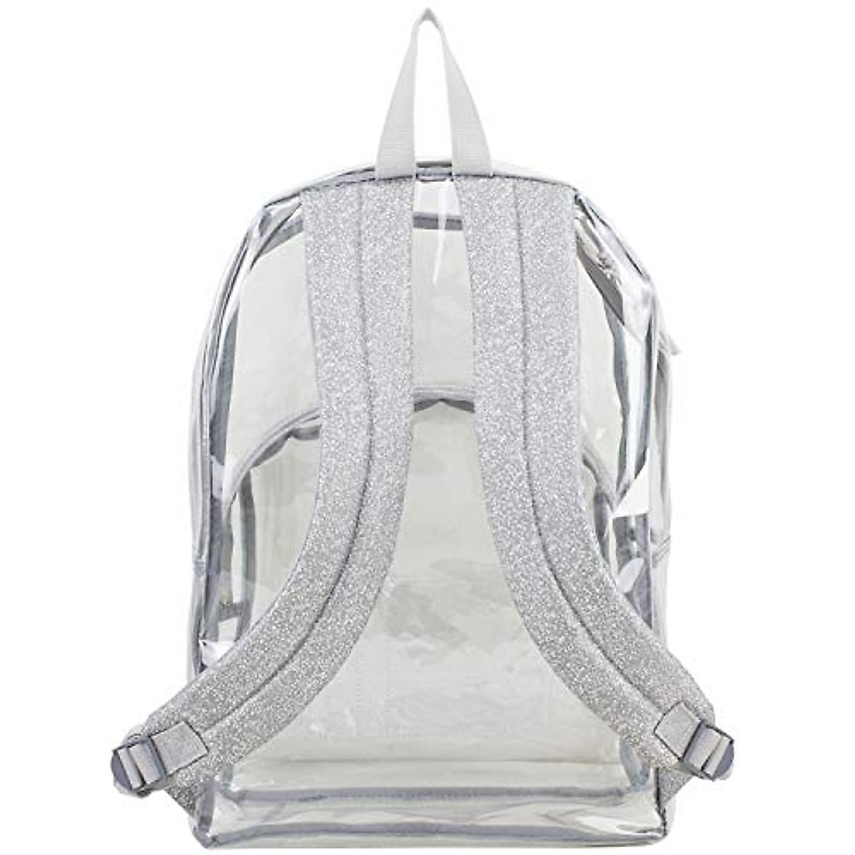 Eastsport Clear Dome Backpack with Adjustable Printed Padded Straps - Gray/Static Dots Print One_Size