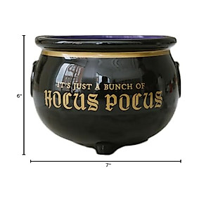 Disney Halloween Candy Bowl Hocus Pocus Cauldron Gifts and Decor l | Cute Ceramic Halloween Decor Gifts For Men and Women And Kids | Official Licensee | 1 Set