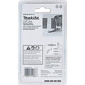 Makita B-67119 1-1/4" Starlock® Carbide Tipped Metal Blade