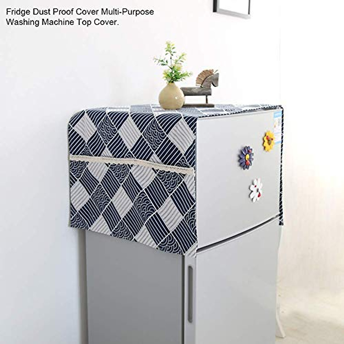 Yosoo Fridge Dust Proof Cover Washing Machine Top Cover Refrigerator Top Cover Multi-Purpose Washing Machine Top Cover(70x170cm 67x28inch)