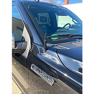 Bullet Antenna for Ford F-150 XL XLT 2009-2024 - Highly Durable Premium Truck Antenna 5.45 Inch - Car Wash-Proof Radio Antenna for FM AM - Black, 50 Caliber Design - Ford F150 Accessories