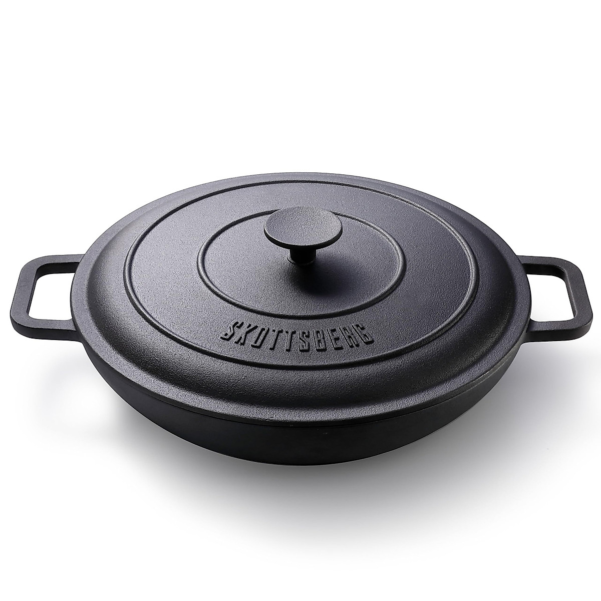 Skottsberg cast iron pot 31.5 cm pre-baked non-stick effect
