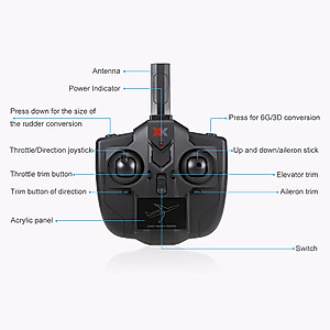 GoolRC RC Plane, WLtoys XK A220-P40 Remote Control Airplane, 2.4Ghz 4 Channel RC Aircraft Fighter with 6 Axis Gyro, 3D/6G Mode, Easy & Ready to Fly for Adults and Beginners