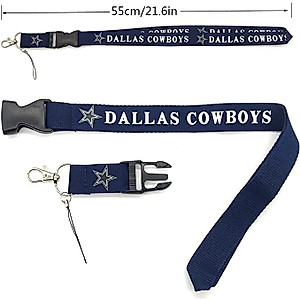 2 Pieces Cow-boy Lanyard For ID Badges Breakaway Driving Style Breakaway Lanyard Keychain Lanyard Key Ring for Car Truck SUV House Office Motorcycle for Keys