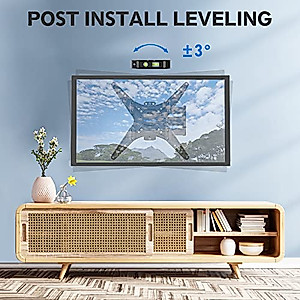 MOUNTUP TV Wall Mount, TV Mount Swivel and Tilt Full Motion for Most 26-55 Inch LED LCD Flat Curved TVs with Single Stud Articulating Arm, Wall Mount TV Bracket up to VESA 400x400mm & 88lbs, MU0014