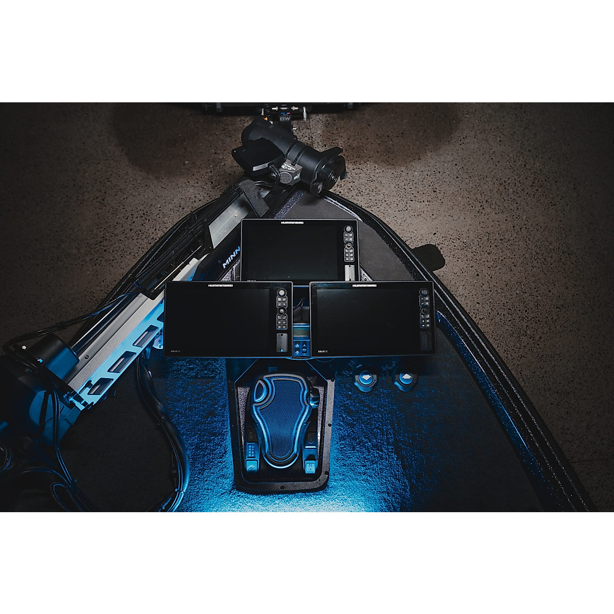 PROcise DEK-It Fish Finder Mounts for Boats, Dual Unit, Low Profile Deck Fish Finder Mount, Depth Finder Mount and Other Fishing Accessories, Marine-Grade Aluminum, Secure and Rust-Proof