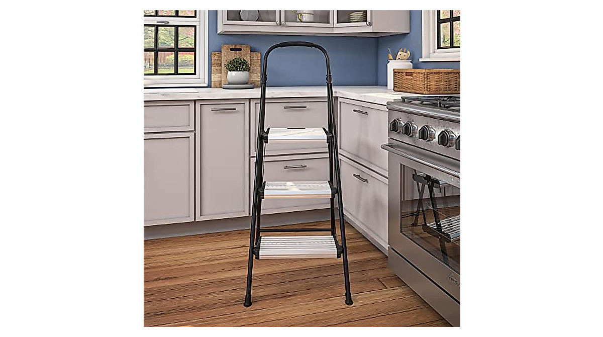 COSCO 3 Step Folding Step Stool - Lightweight, Durable