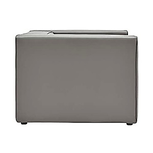 Modway Mingle Vegan Leather Lounge Armchair, Gray