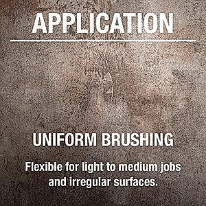 Mercer Industries 187010 - 4" x 1/2" x 5/8"-11 Crimped Wire Wheel, .014 Carbon Steel Wire