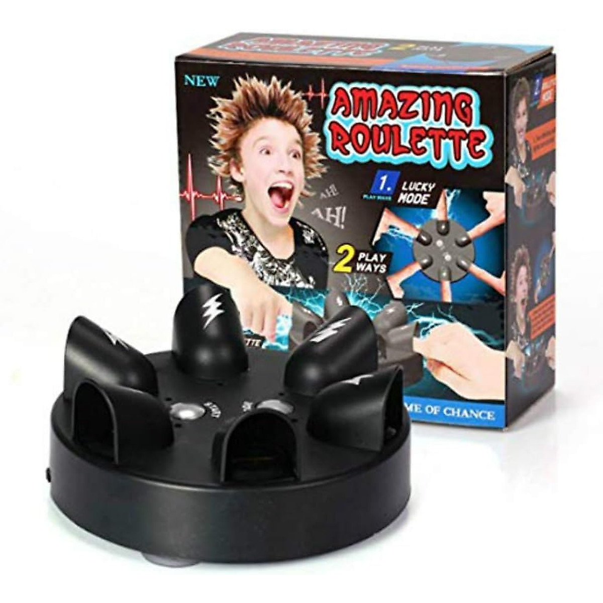 XIGUI Polygraph Electric Shock Game, Novel Truth Game, Party Game Analyzer, Gift for Adults & Kids, 6 Player Supported, Battery Powered