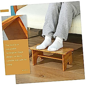 MOLUCKFU Toilet Stool Footstool for Toilet Stepping Stool Kitchen Bed Step Stool Portable Potty Toilet Squatting Stool Stools Camping Stool Potty Training Stool Office Stool Wooden