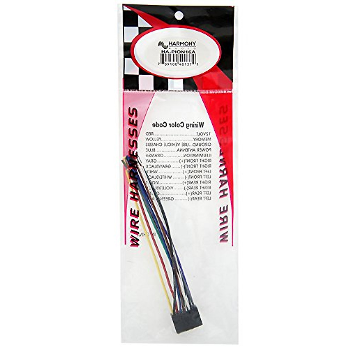 Compatible with Pioneer DEH-1900MP Aftermarket Stereo Radio Receiver Replacement Wire Harness