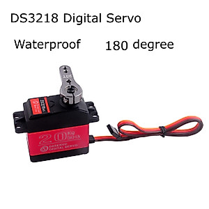 4 Sets DS3218 Update servo 20KG Full Metal Gear 25T Servo Arm Digital Servo Waterproof for Mechanical arm Fittings Baja Cars RC Cars,Control Angle 180