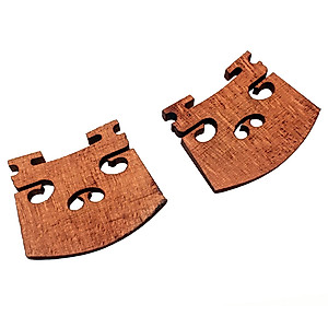 Jiayouy Fitted 4/4 Full Size Violin Maple Bridge with Reference Template Tool Violin Parts Accessories 3Pcs
