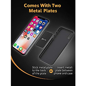 Bestrix Magnetic Phone Car Holder | Universal Magnetic Phone Mount for Car Dashboard Compatible iPhone 13 Pro max, 13 Pro, 12, 11, Xr Xs XS MAX X 8 8Plus 7 and All Smartphones up to 6.5" (Black)