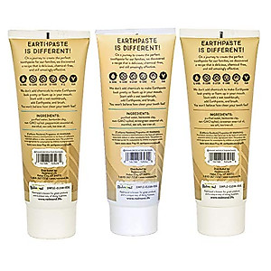Redmond Redmond earthpaste - natural non-fluoride toothpaste, 4 ounce tube (3 pack, peppermint, wintergreen, cinnamon)