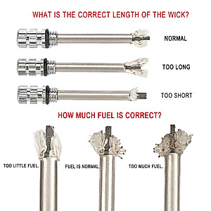 YUSUD Permanent Match Accessories, Never Ending Matchstick Parts, Forever Matches Strike Anywhere Replaceable Kit Included Scrapers, Flint Fire Starter Rods, Wicks and Sealed Waterproof Rubber Rings