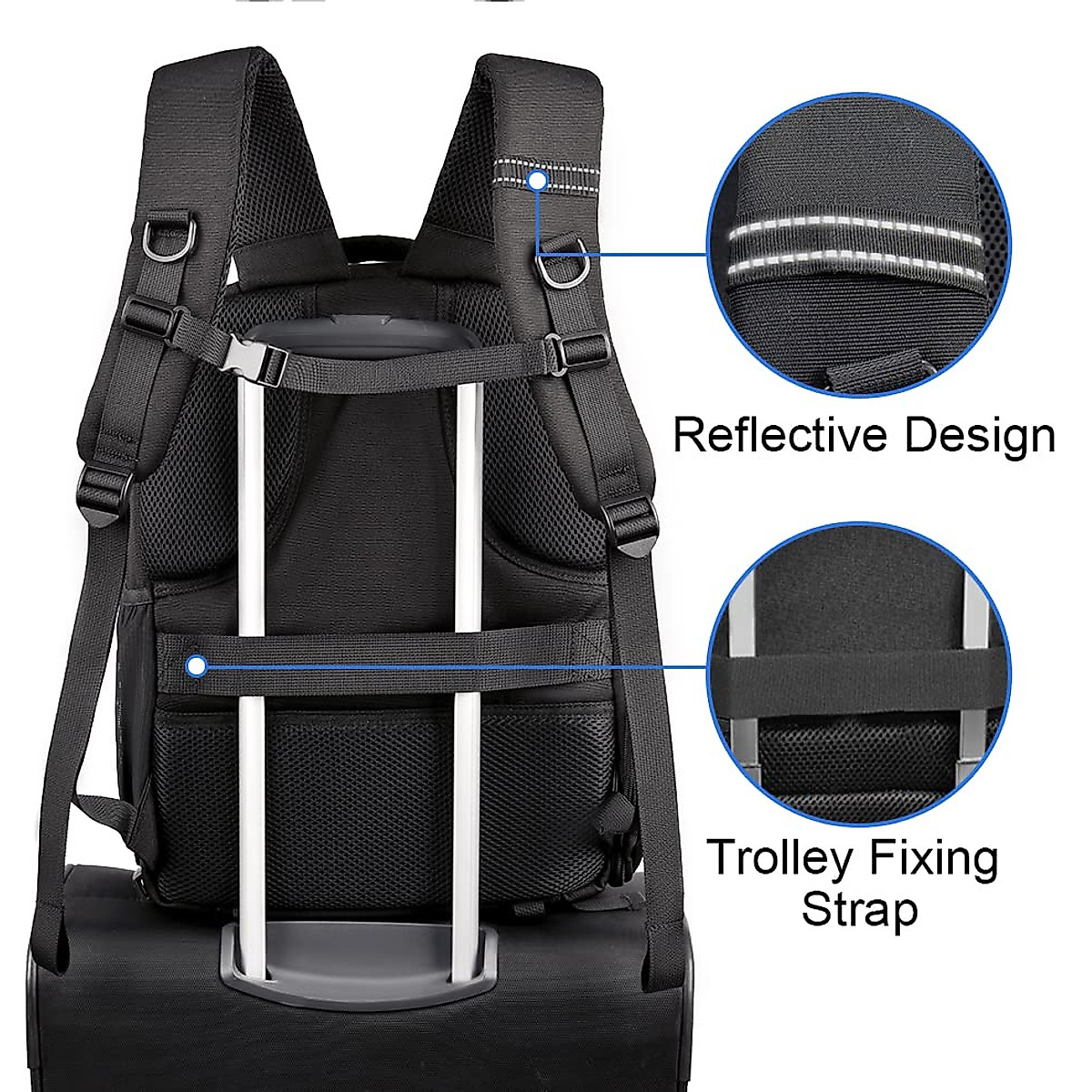 CADeN Camera Backpack Professional DSLR Bag with USB Charging Port Rain Cover, Photography Laptop Backpack for Women Men Waterproof, Camera Case Compatible for Sony Canon Nikon Lens Tripod Accessories