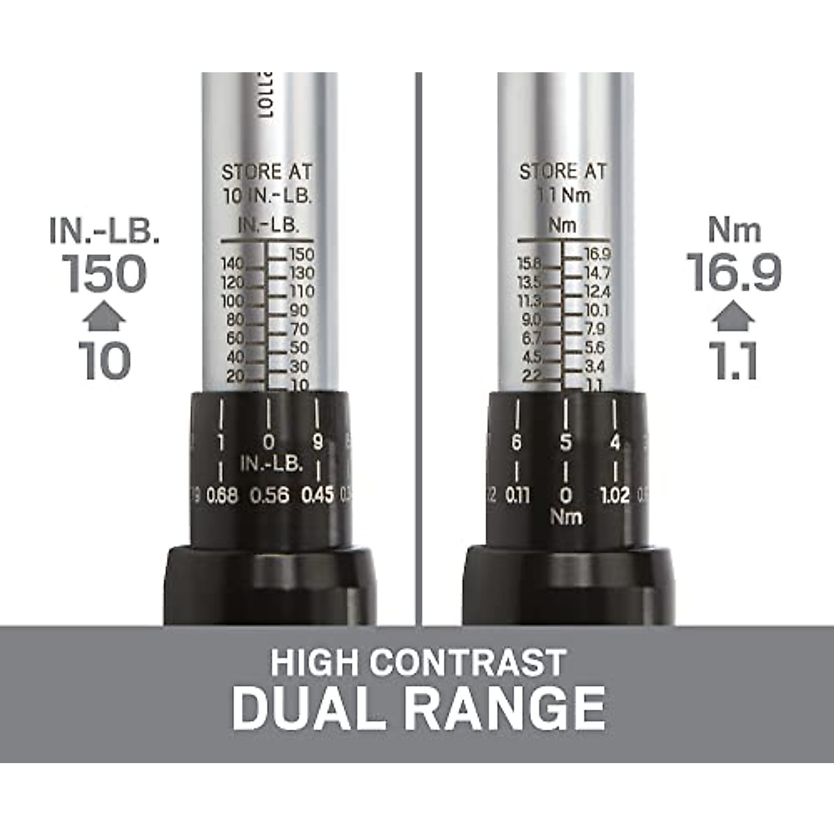 TEKTON 1/4 Inch Drive Dual-Direction Click Torque Wrench (10-150 in.-lb.) | TRQ21101