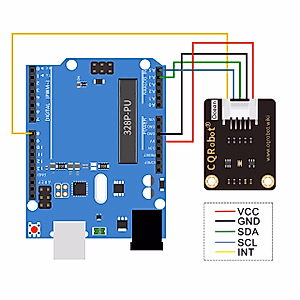 CQRobot Ocean: TSL25911FN Ambient Light Sensor Compatible with Raspberry Pi, Arduino, STM32. 0 to 88000Lux Detection Range, 600M: 1 Wide, for Industry, Mobile Phone, Computer, Lighting, GPS, etc.