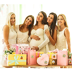 XJF Little Cutie Baby Shower Label Stickers,36pcs Baby Shower Stickers,1.5In Orange Baby Shower Stickers,Little Cutie Gift Wrap for Envelope Seals Boxes Baby Shower Party Favor, TZ LP CZ 1