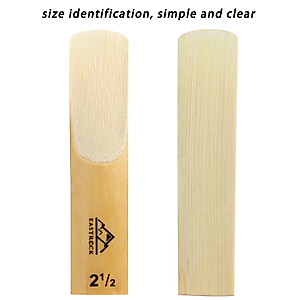 EastRock Saxophone Reeds 2.0/2.5/3.0 for Alto Saxophone Strength 2.5-10 Pack