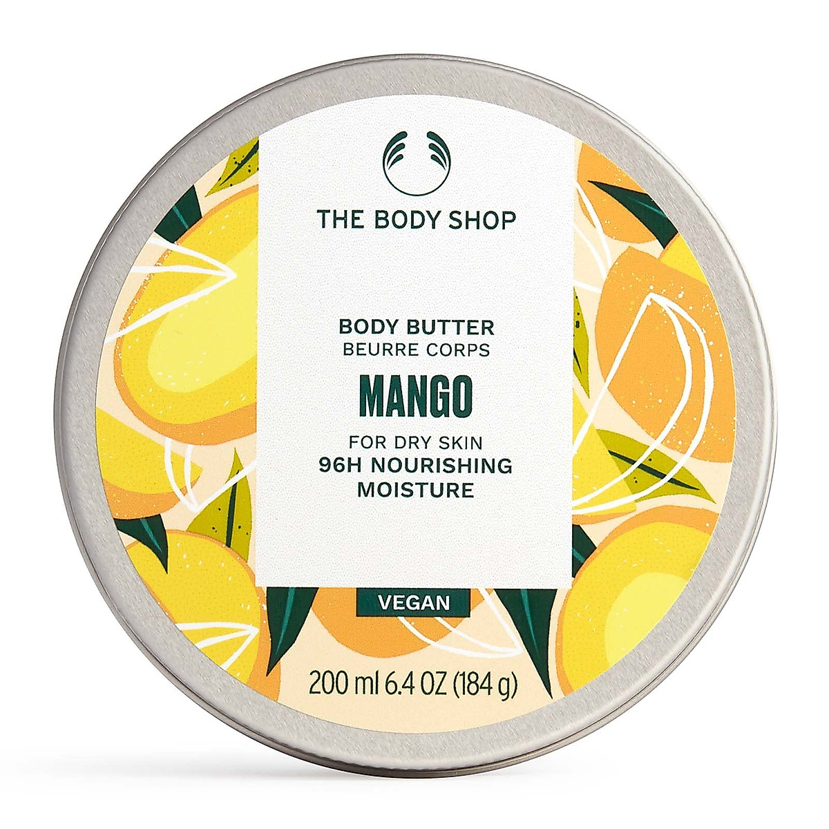 The Body Shop Mango Body Butter – Nourishing & Moisturizing Skincare for Normal Skin – Vegan – 6.4 oz