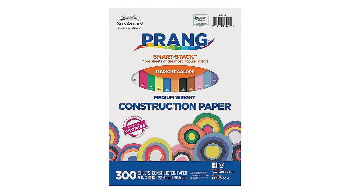 Sunworks Smart Stack 9x12 Construction Paper (300 Sheets)