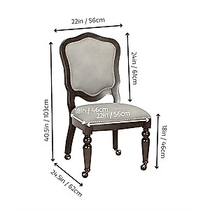 Sunset Trading Vegas Game and Dining Single Chair, Casters, Gray