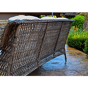 Tortuga Outdoor Rio Vista 6 Piece Sofa Patio Furniture Set, Brown and Beige