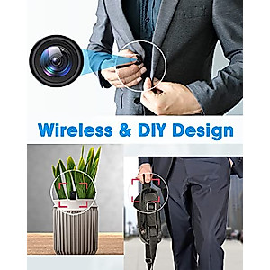 ErinalBar Mini Spy Camera Module WiFi Spy Camera Hidden Camera Button HD 1080P Wireless DIY Tiny Cams Small Camera Motion Detection for Home Security Indoor Outdoor Nanny Cam, asdasd