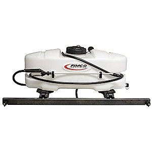 FIMCO 5302318 15 Gallon ATV Sprayer; UV Resistant Polymer Tank, 2.4 GPM High Flo Pump, Steel 2 Nozzle Spraying Boom, Teejet Tips & Lever Grip Handgun